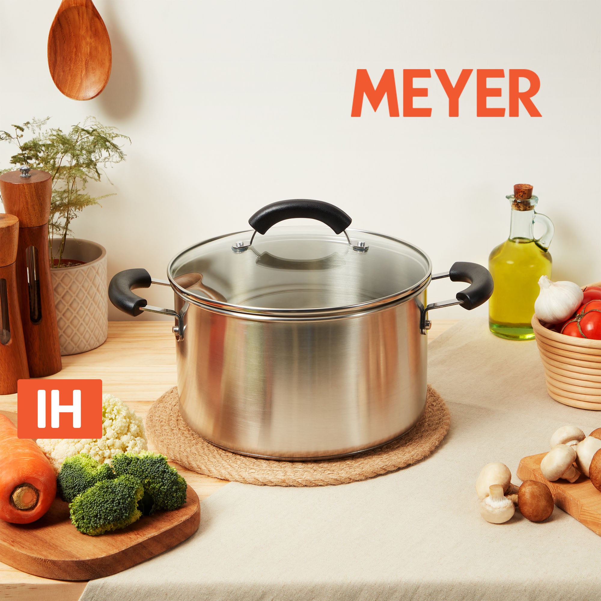 24CM/6.2L 不銹鋼有蓋湯鍋 – Pots & Pans by Meyer International (HK)